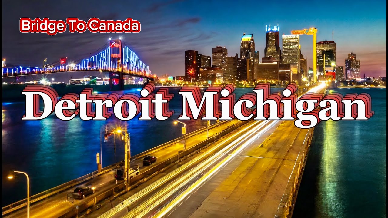 Night Drive Through "The Motor City": DETROIT - YouTube