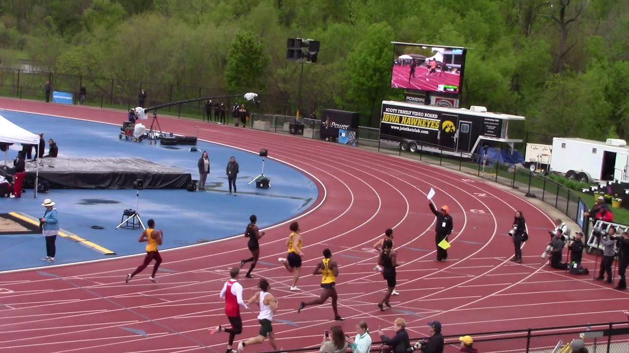 2019 Big Ten Championships 110 Hurdles Prelim Josh Braverman, Anthony ...