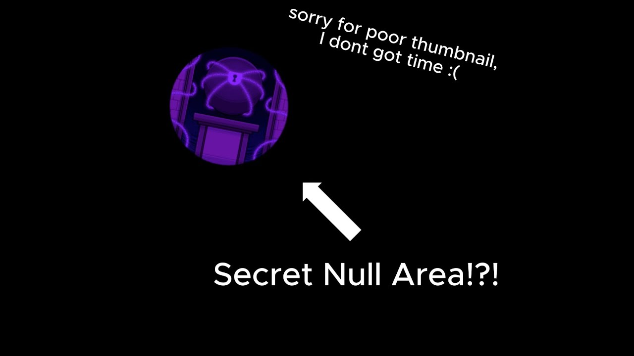 Secret Null Area!!! - YouTube