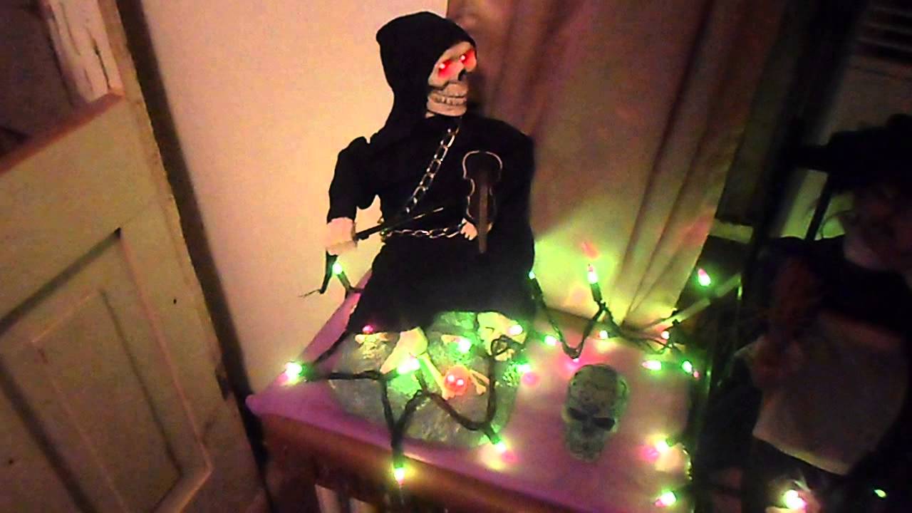 Gemmy Animated Grim Reaper Playing Violin - YouTube