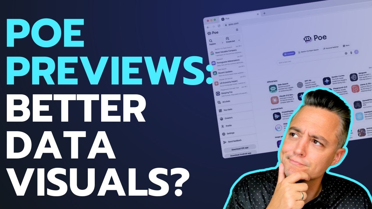 Poe Previews -- Better than Claude Artifacts? 🥊 Visualize data with Poe ...