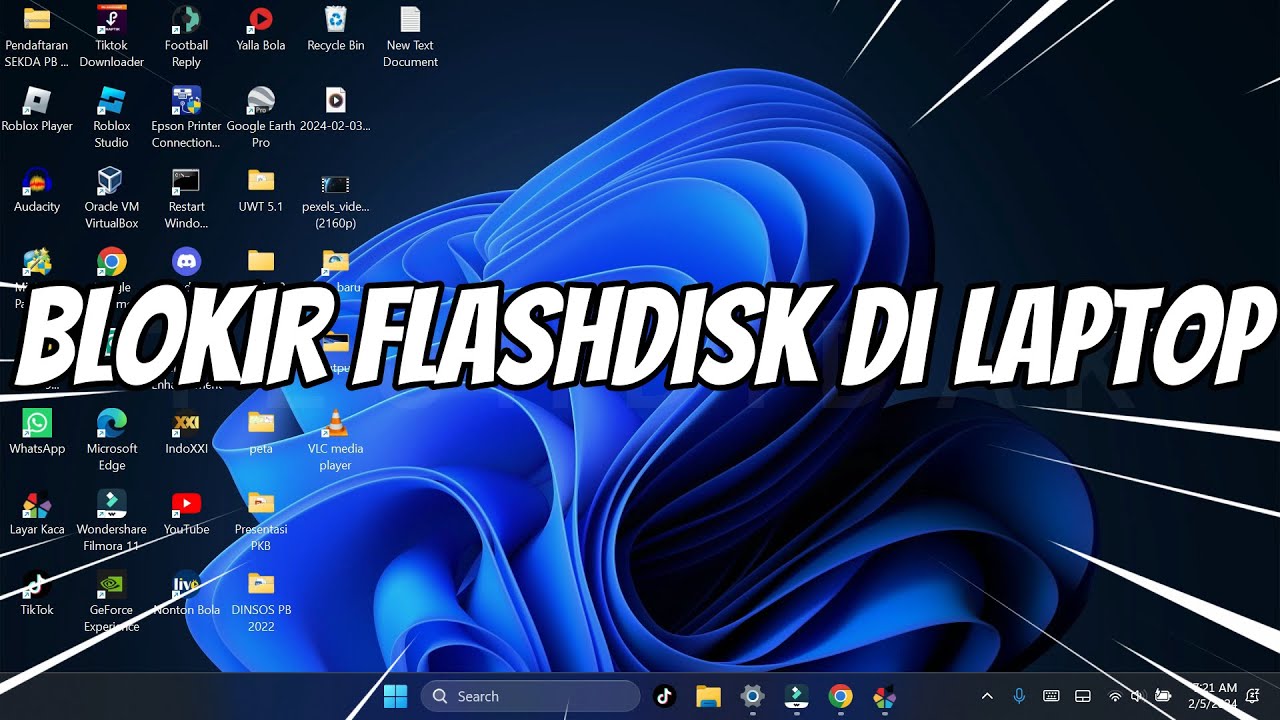 Cara Blokir Flashdisk USB di Laptop - YouTube