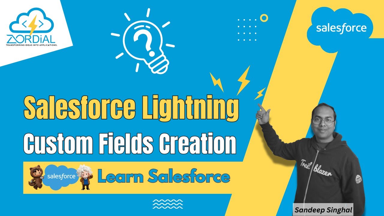 Custom Fields Creation In Salesforce Lightning Experience Learn Salesforce Admin Youtube