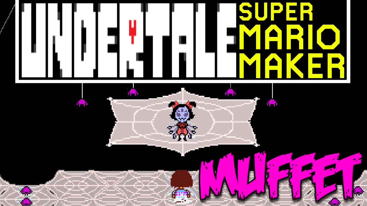 Undertale Meets Super Mario Maker - Super Expert Muffet Fight! - YouTube