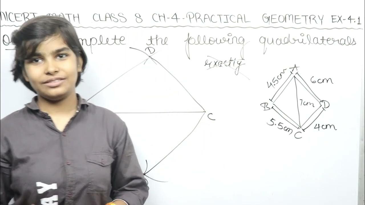 Q.1 - Ex 4.1 - Practical Geometry - NCERT Maths Class 8th Chapter 4 - RN Glory - YouTube