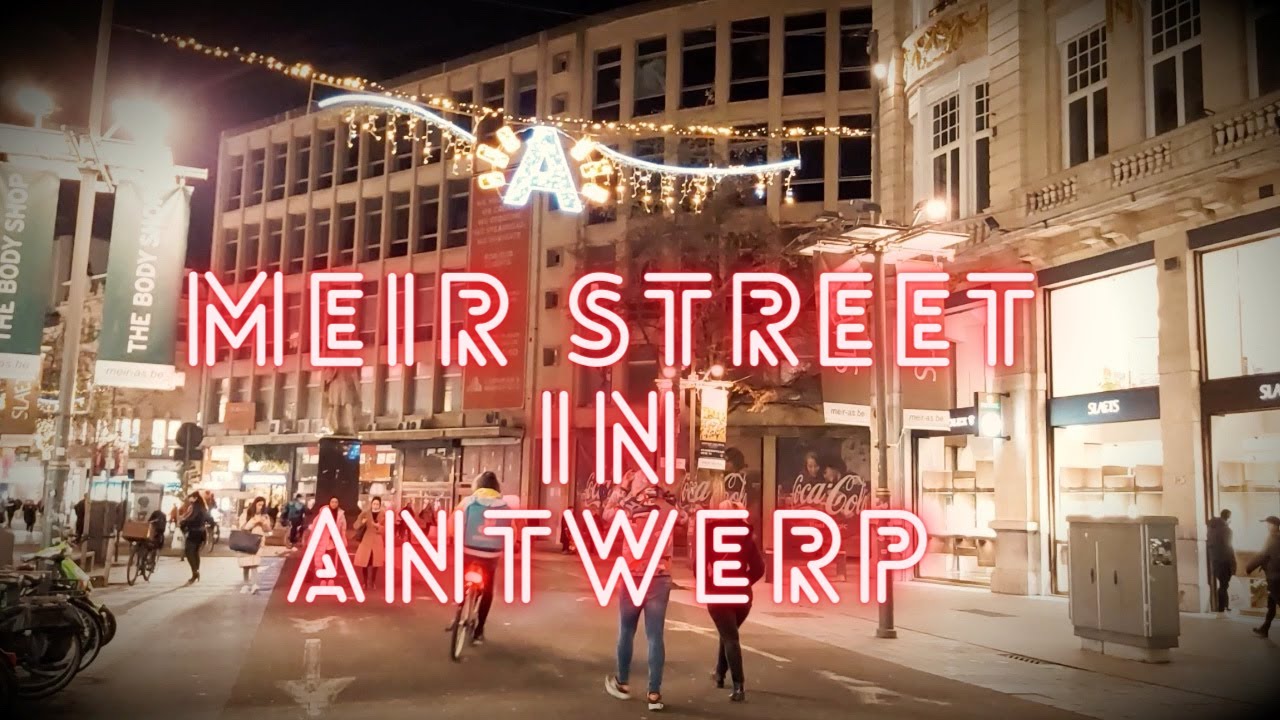 Meir Street in Winter, Antwerp, Belgium - YouTube