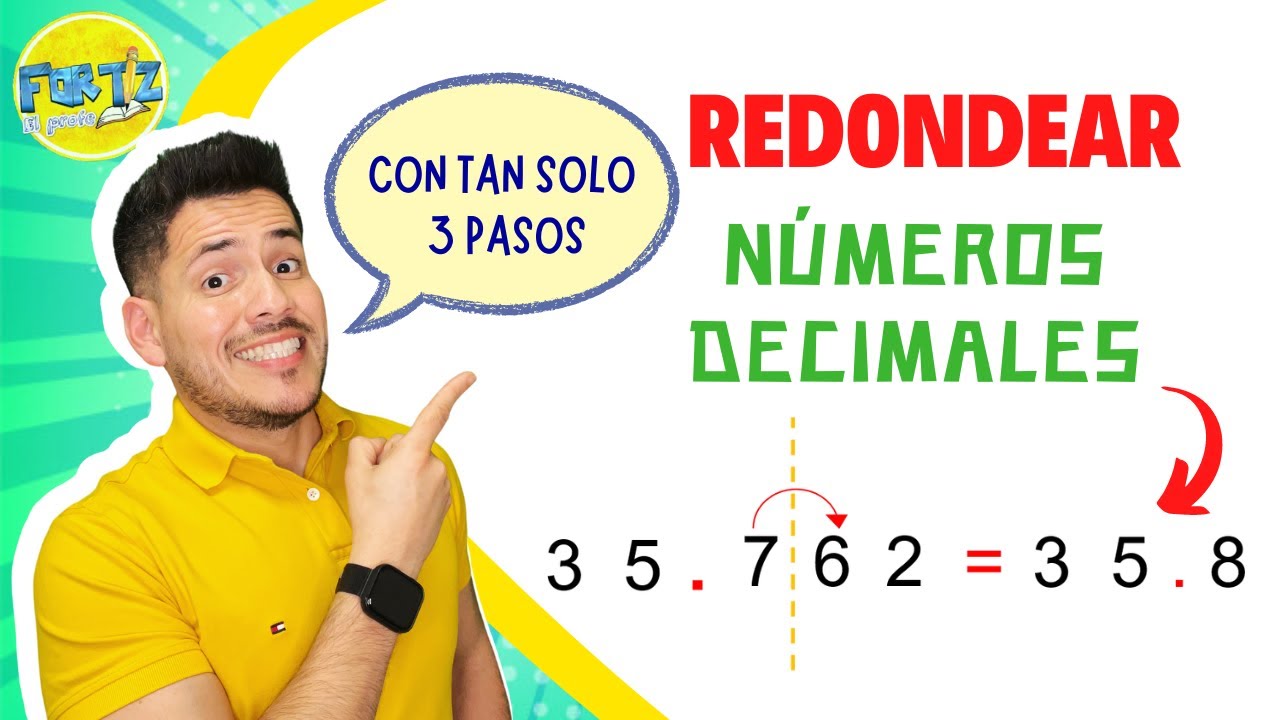 ¿Cómo REDONDEAR NÚMEROS DECIMALES? - YouTube