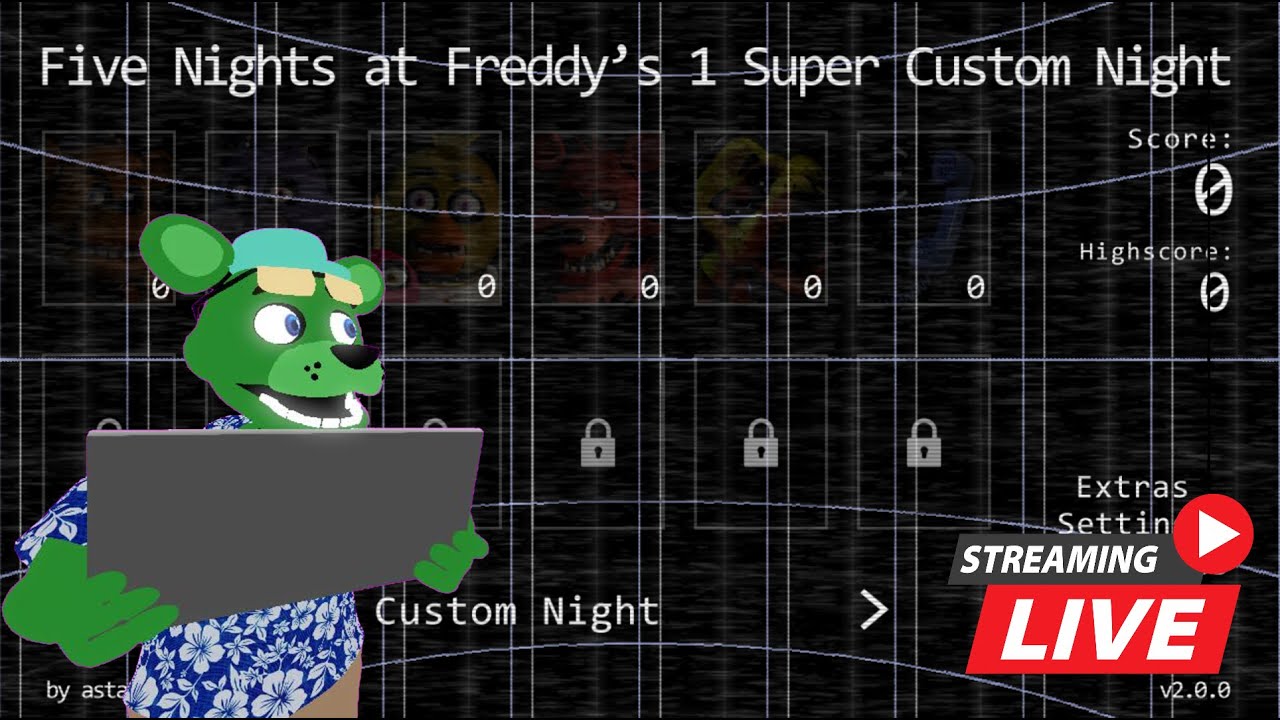 Livestream | Five Nights at Freddy's: Super Custom Night - YouTube