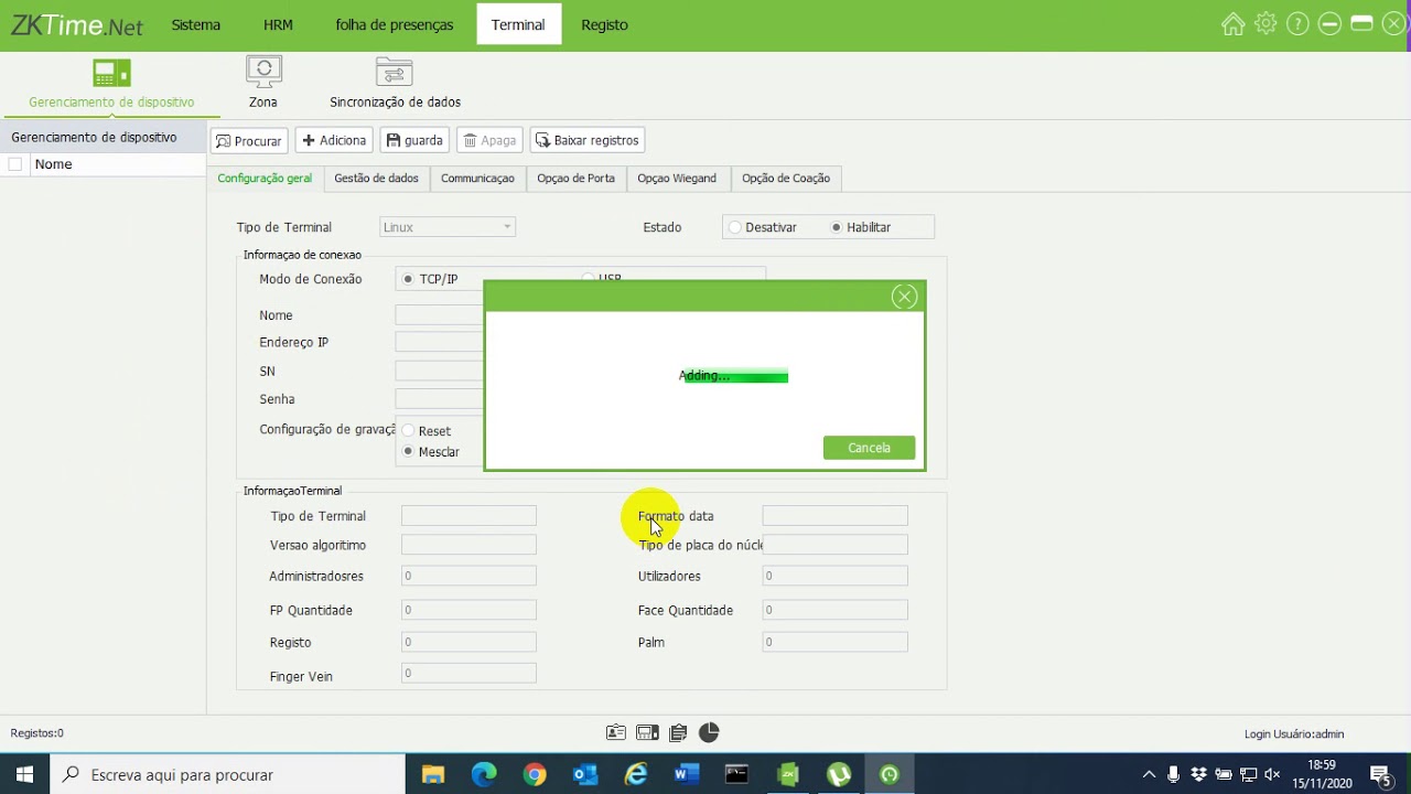 ZKTIME NET 3 0 LICENÇA E TERMINAL - YouTube
