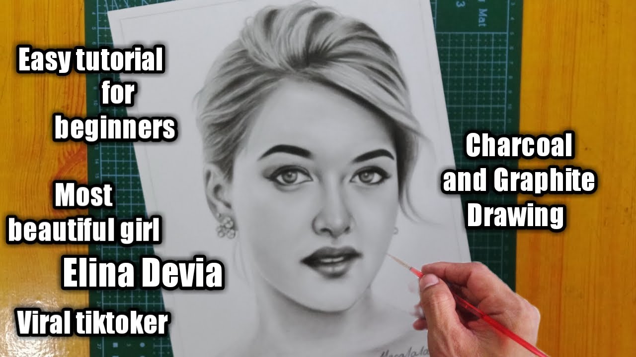 Pencil drawing step by step for beginners/Eline Devia #MecArtTv # ...