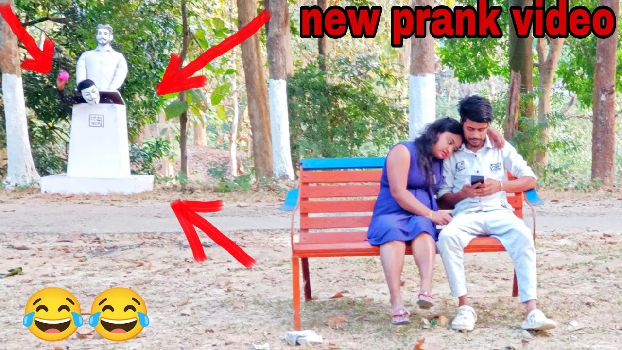 statue prank video| tree prank video| - YouTube