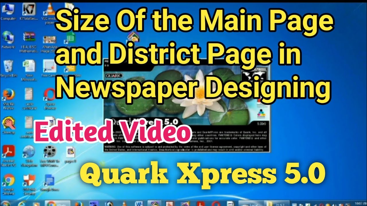 Size of the Main Page and district Page in NewsPaper Designing | Quark ...