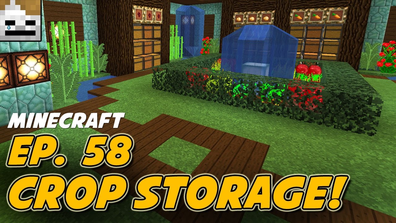 Let's Play Minecraft 1.11 Episode 58: Crop Storage! (Vanilla Amplified ...