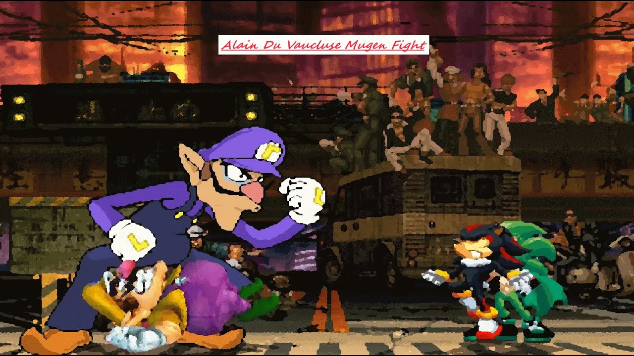 Mugen : Wario & Waluigi Vs Shadow & Scourge (Request) - YouTube