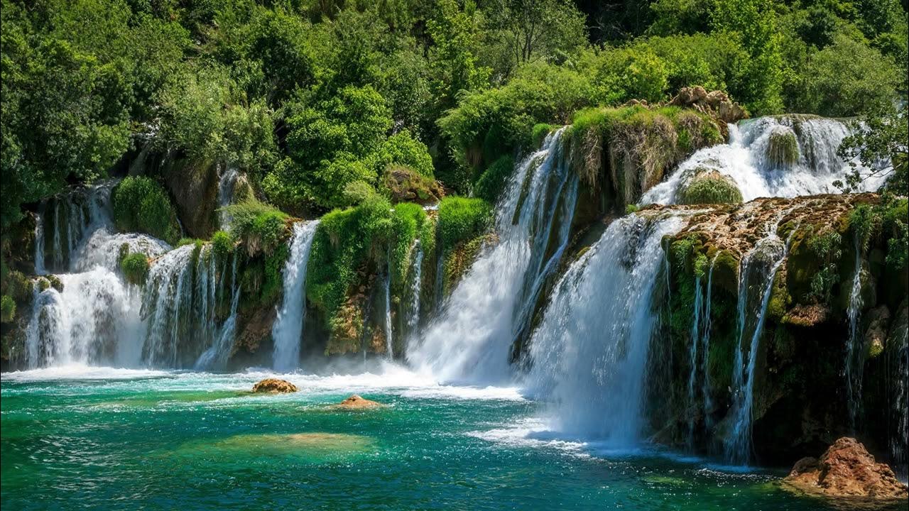 Водоспад та розслаблюючий звук води Waterfall And Relaxing Sound Of