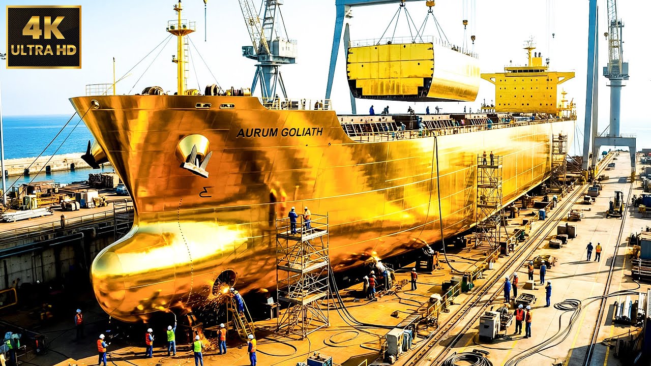 Inside the World’s Biggest Cargo Ship Build From Raw Steel to a ...