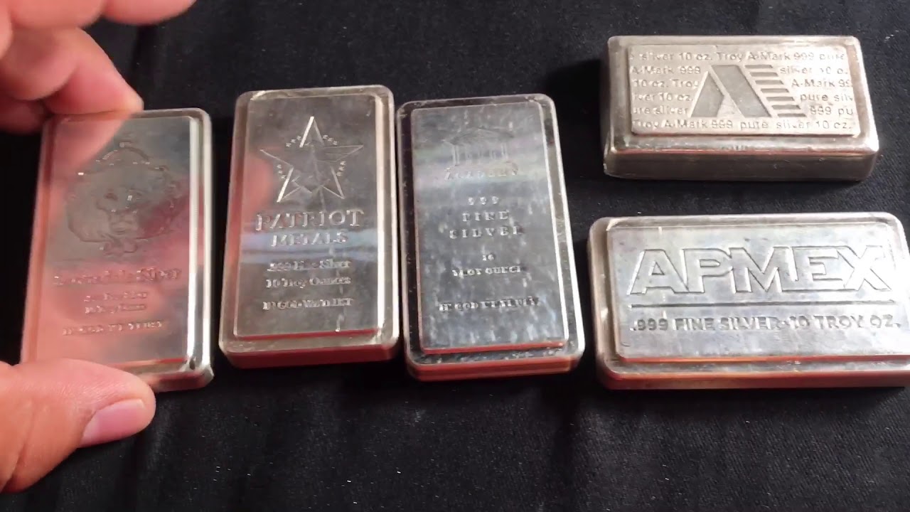 10 Ounce Silver Bars-Variety of Stacker Bars - YouTube