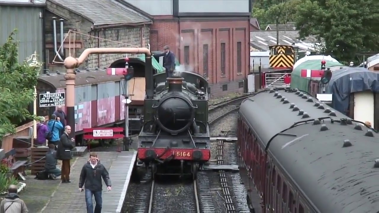 GWR prairie tank 5164 working at Bridgnorth and Bewdley, SVR - YouTube