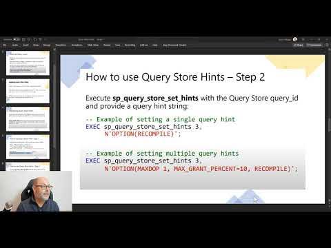 Query Store Hints - YouTube