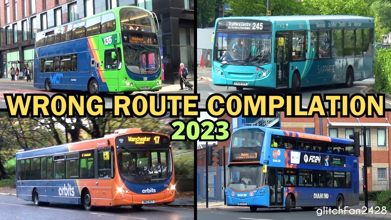 Branded Buses on Wrong Route Compilation, Greater Manchester 2023 - YouTube