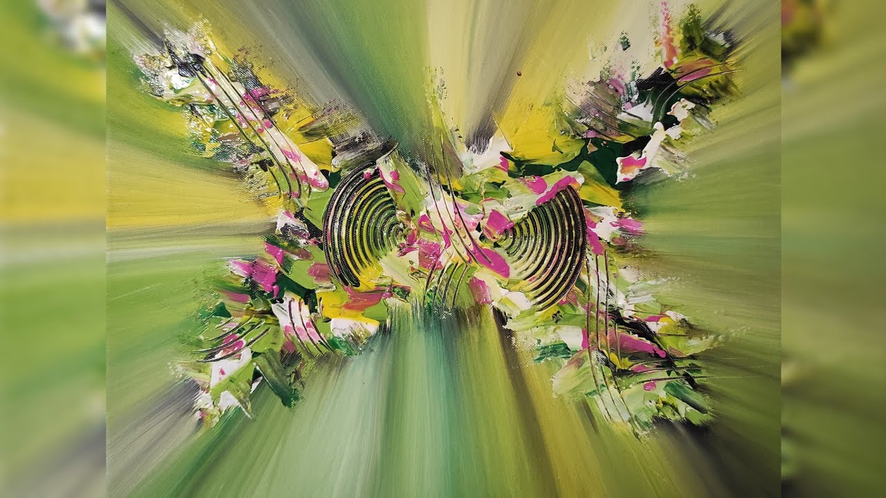 (135)Einfache Acryl-mal Technik,Acrylmalerei abstrakt - YouTube