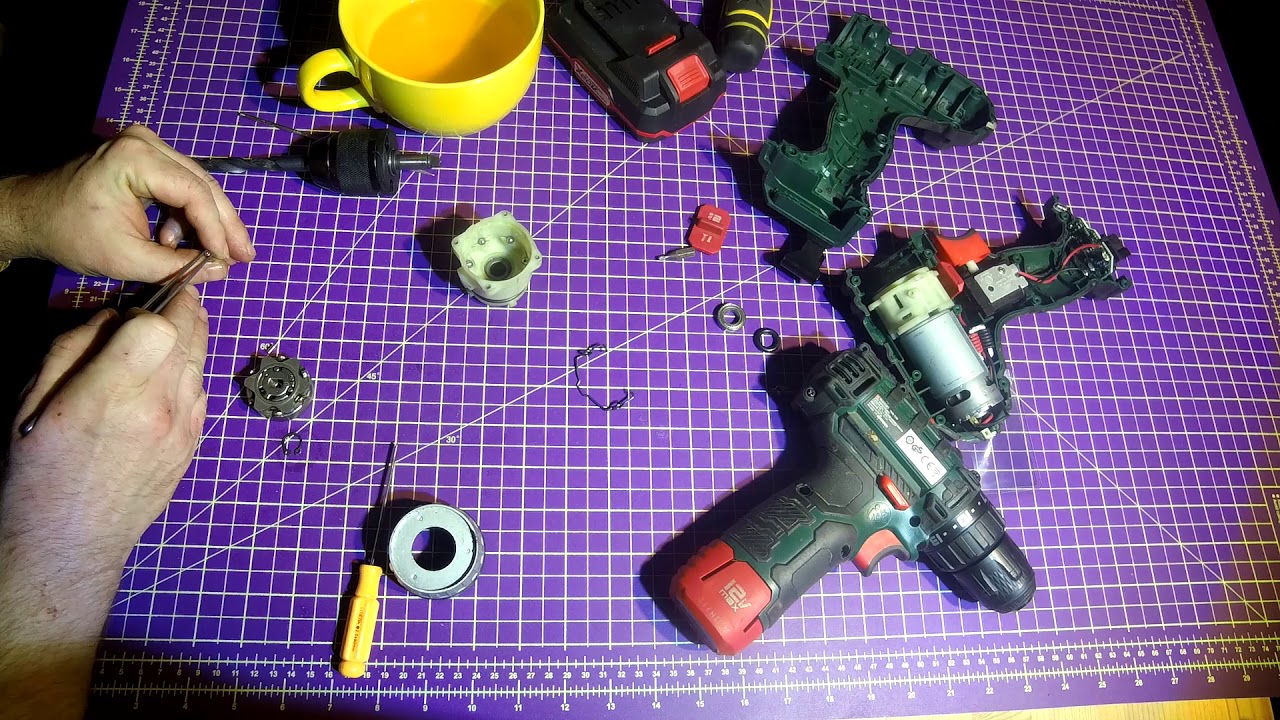 Oprava Vrtačky Lidl Parkside PABS 20-Li D4 - YouTube