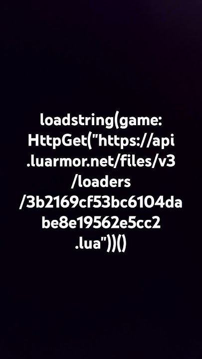 loadstring(game:HttpGet("https://api.luarmor.net/files/v3/loaders ...