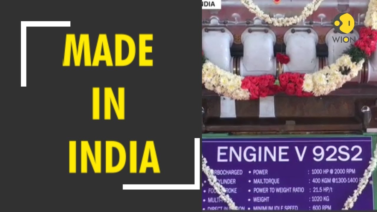 'Made in India' tank engines handed over to the Army - YouTube
