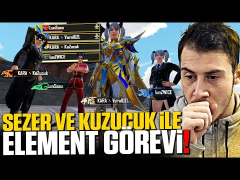 SEZER VE KUZUCUK İLE ELEMENT GÖREVİNİ YAPTIK!! PUBG Mobile