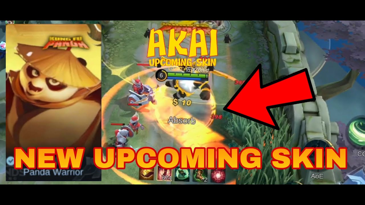 AKAI | NEW UPCOMING SKIN | KUNGFU PANDA | MOBILE LEGENDS MLBB - YouTube