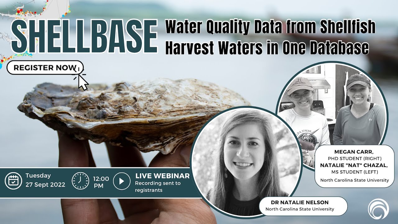 Webinar | ShellBase: Water Quality Data from Shellfish Harvest Waters ...