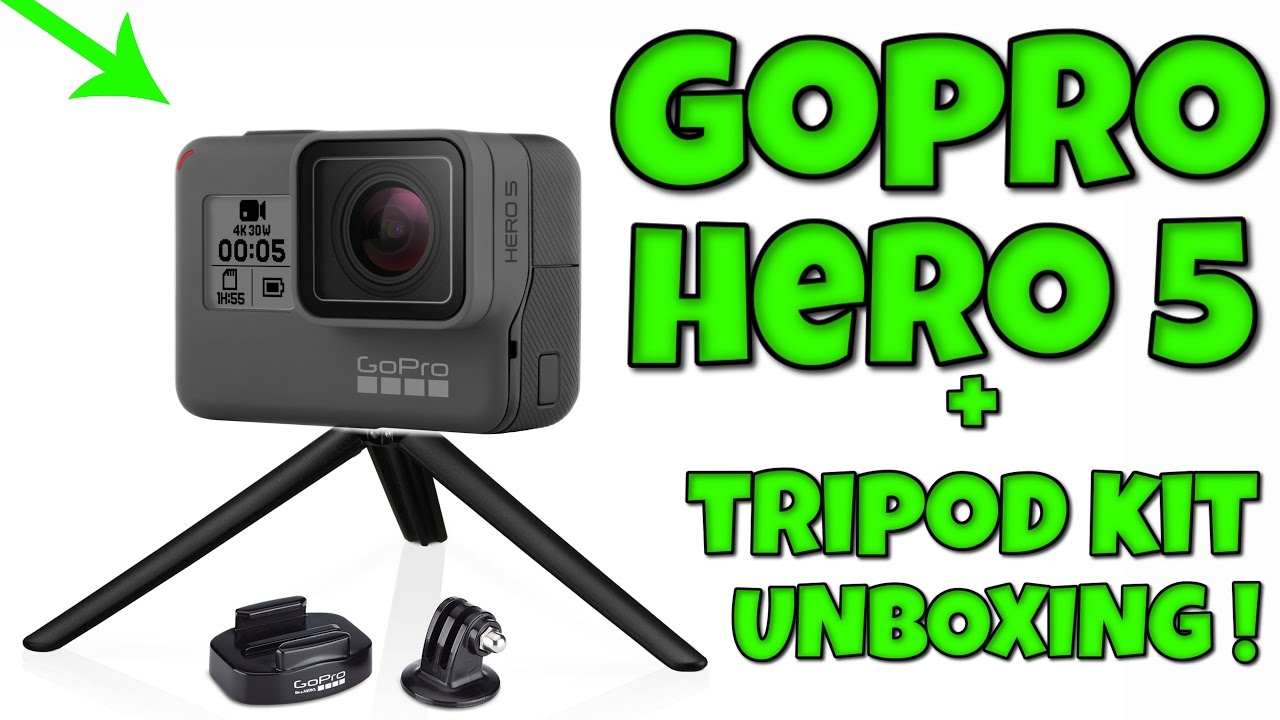 GoPro HERO 5 Black + GoPro Tripod Kit UNBOXING - YouTube