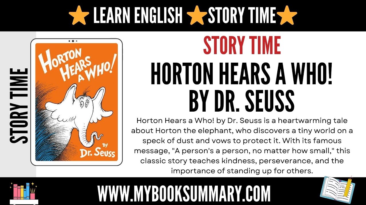 Story ⭐ Horton Hears a Who! by Dr. Seuss⭐@Mybooksandstorytime - YouTube