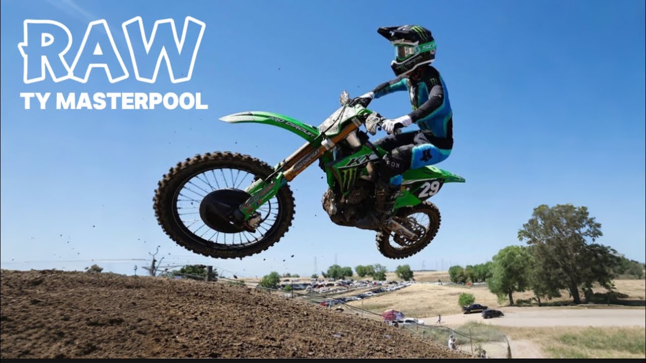Ty Masterpool on rails ahead of the 2025 Supercross season on his Pro Circuit Kawasaki | RAW ...