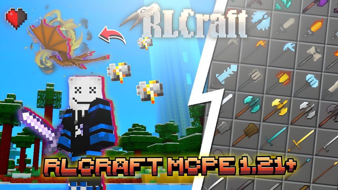 RILISS!!! ModPack RLCraft Untuk MCPE 1.21+ | Best Add-on MCPE - YouTube