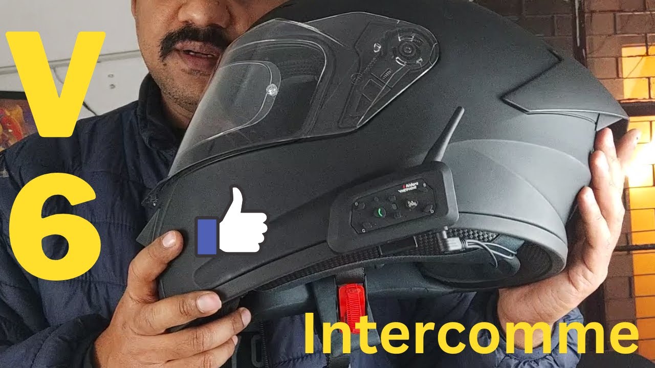 vnet v6 intercome |SMK HELMET - YouTube
