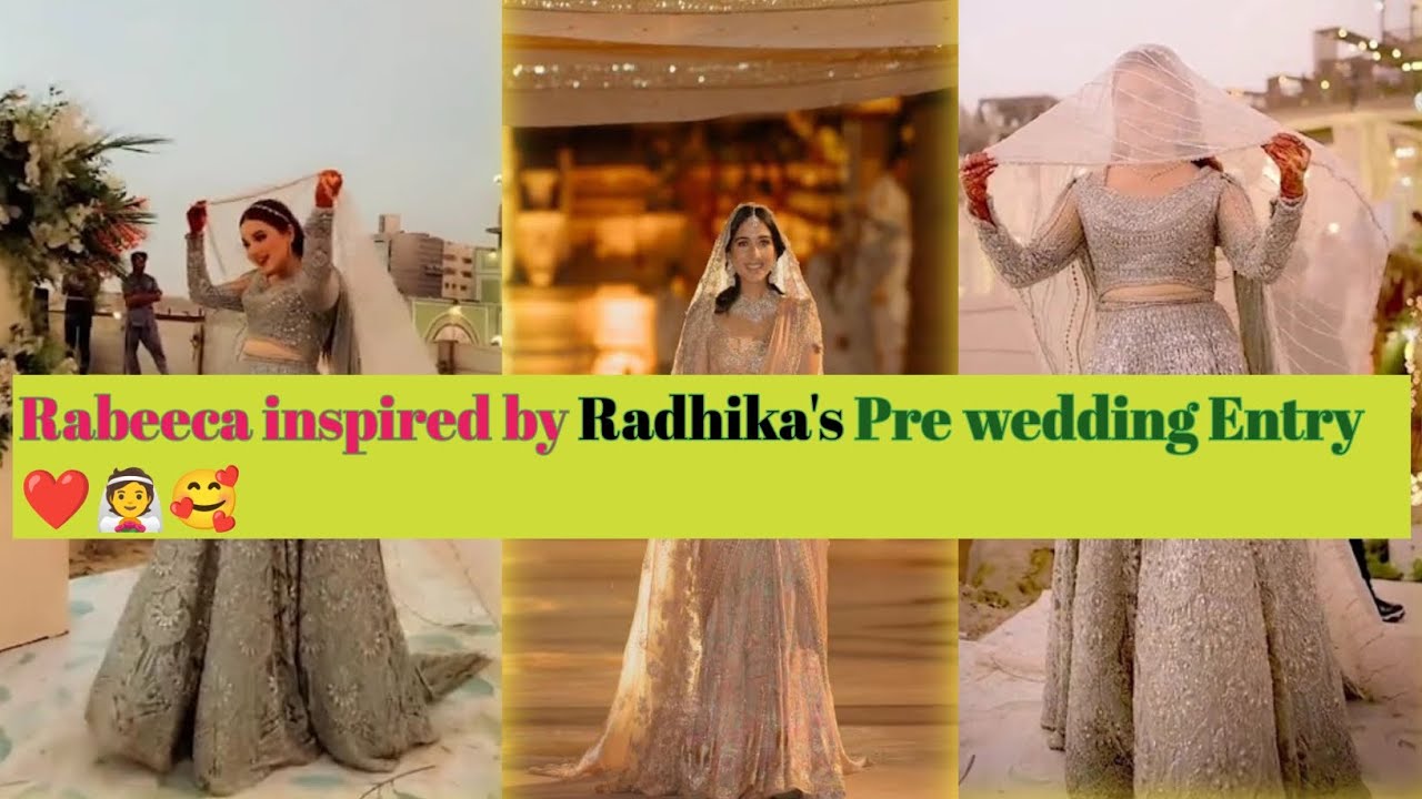 Rabeeca khan pre wedding entry in Ambani's style 👰| Rabeeca and Hussain ...