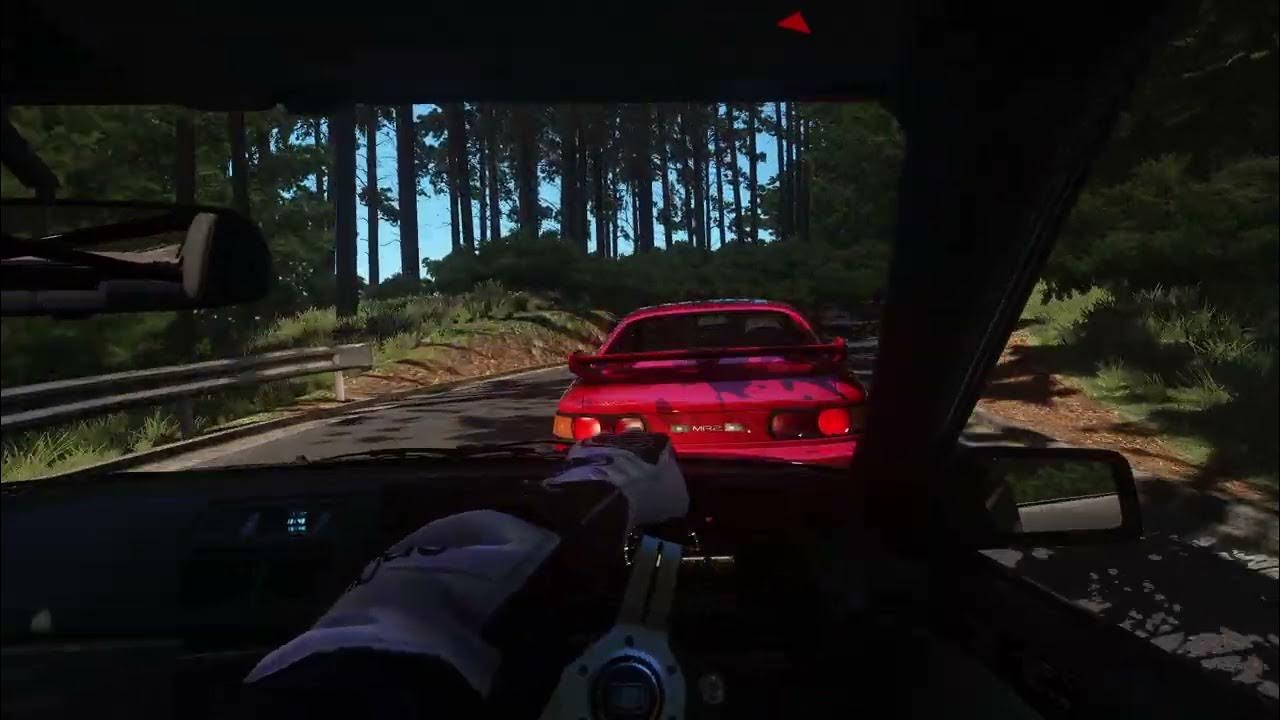 assetto corsa touge battle: levin AE86 vs toyota mr2 - YouTube