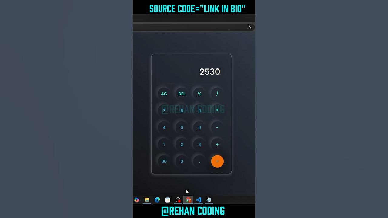 Calculator Css And Javascript Coding Css Htmlcssjs Html Javascript 8504