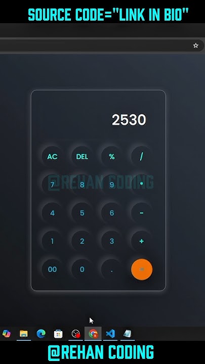 Calculator Css And Javascript Coding Css Htmlcssjs Html Javascript
