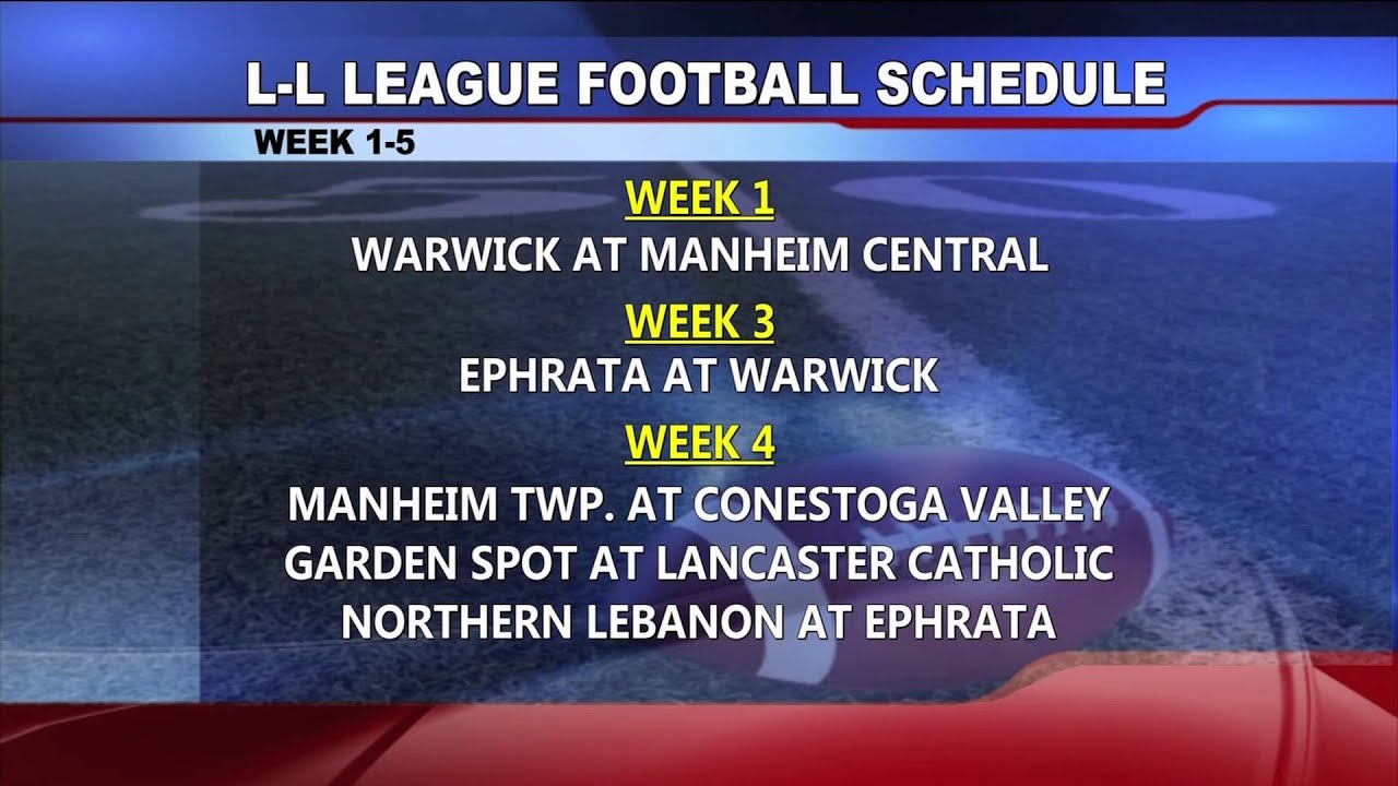 2014 LL League Football Schedule - YouTube