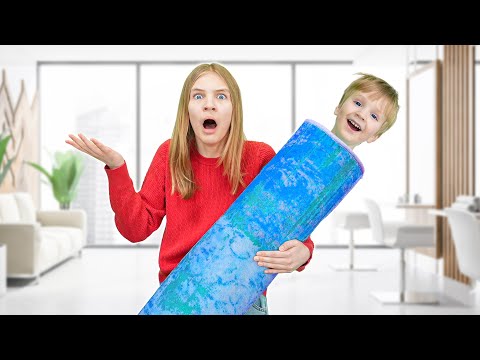Amelia, Avelina & Akim play Hide and Seek story with Arthur