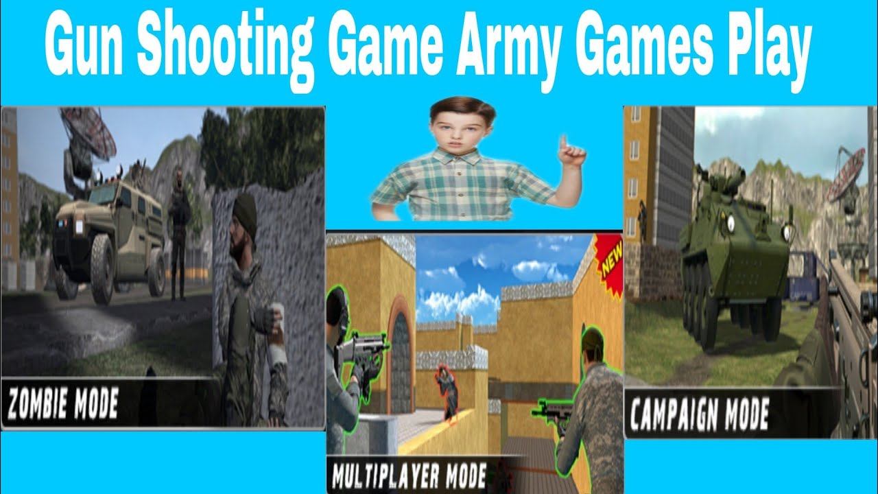 Gun shooting game army games play - YouTube