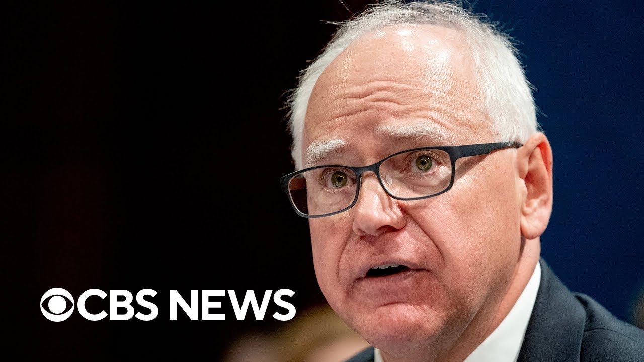 Minnesota Gov. Tim Walz speaks after suspect arrested in shootings of ...