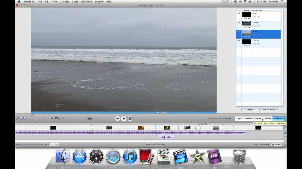 iMovie HD 6- Recording Your Own Voice and Making Chapter Markers - YouTube