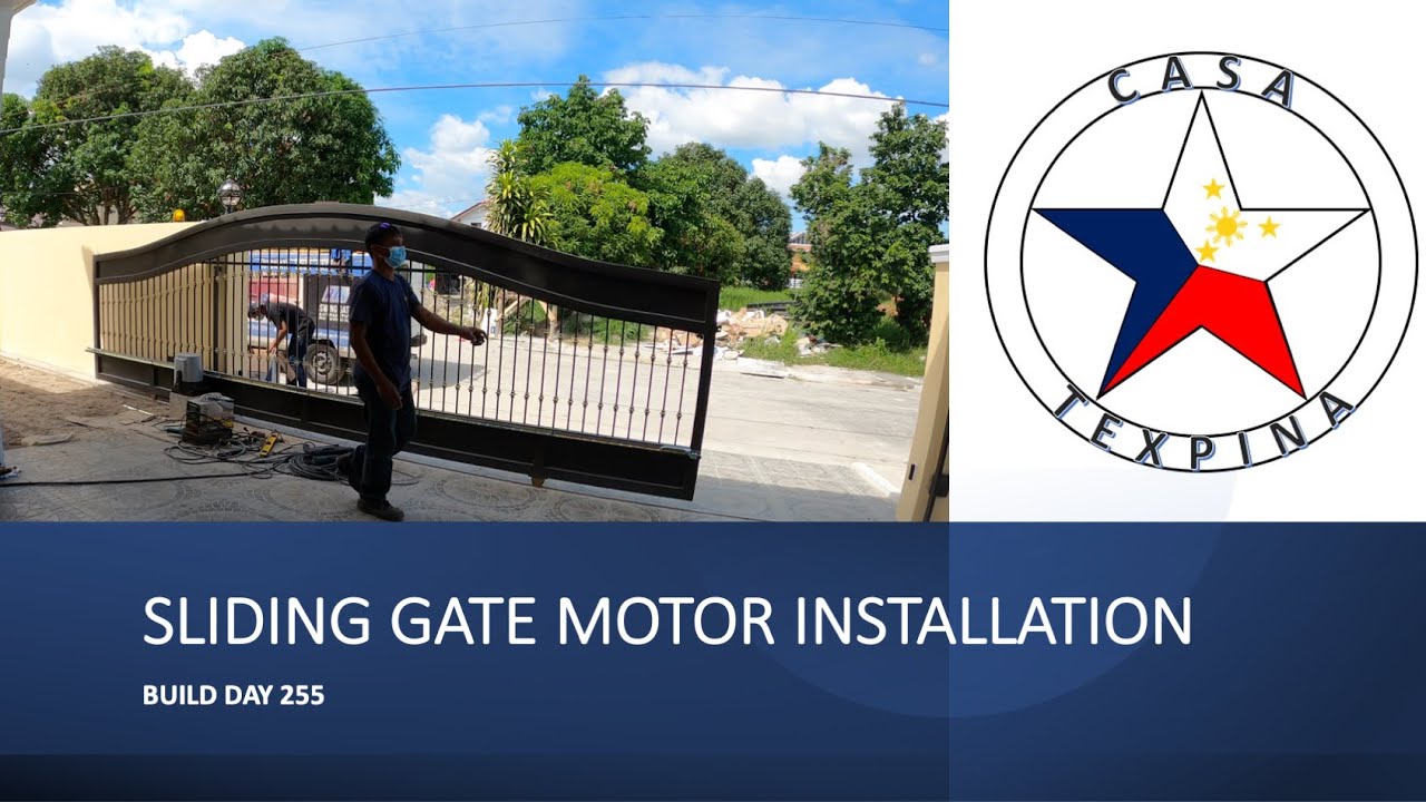 Philippine House Building Step by Step, Build Day 255: Sliding Gate ...
