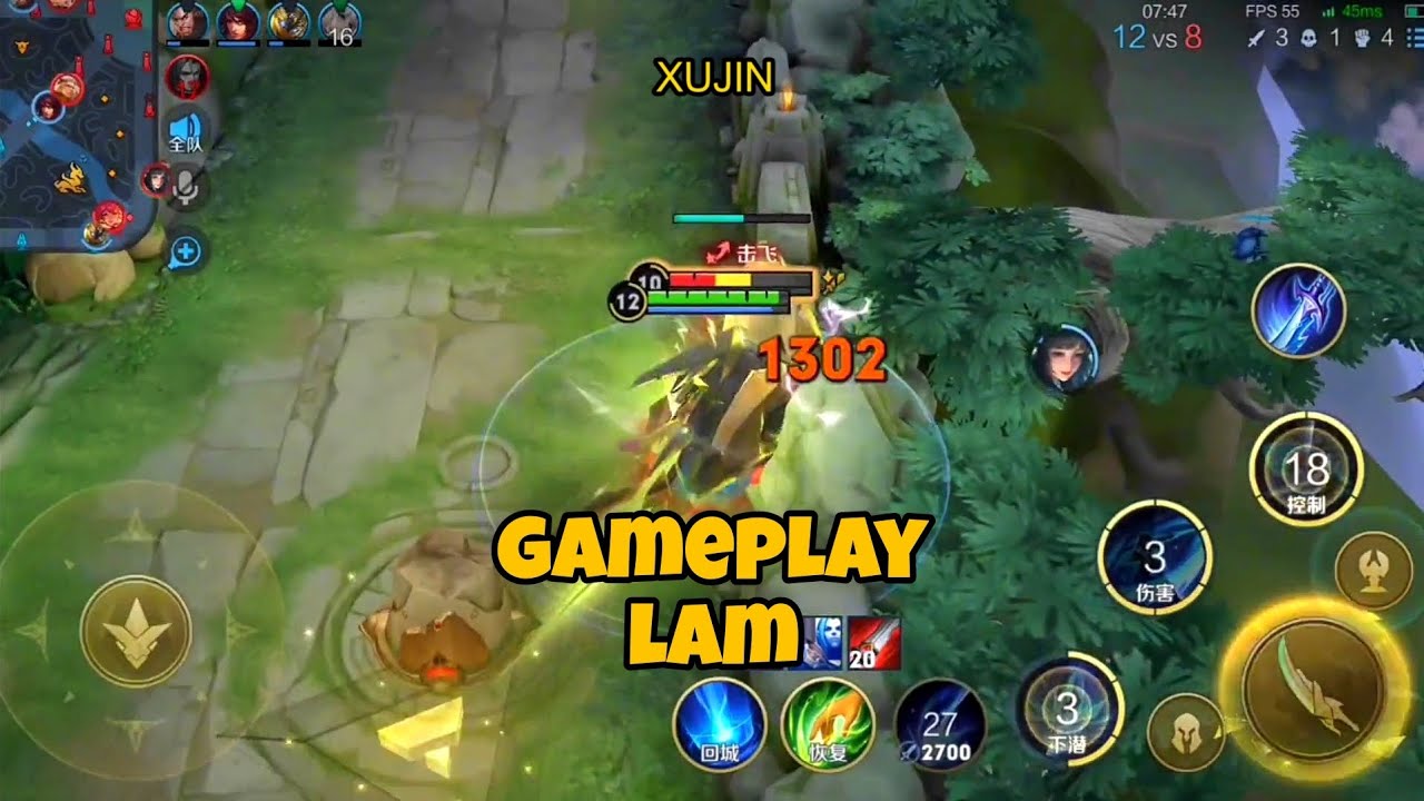 Gameplay Lam Honor Of Kings China Server Hero Skill Combo Solo Global ...