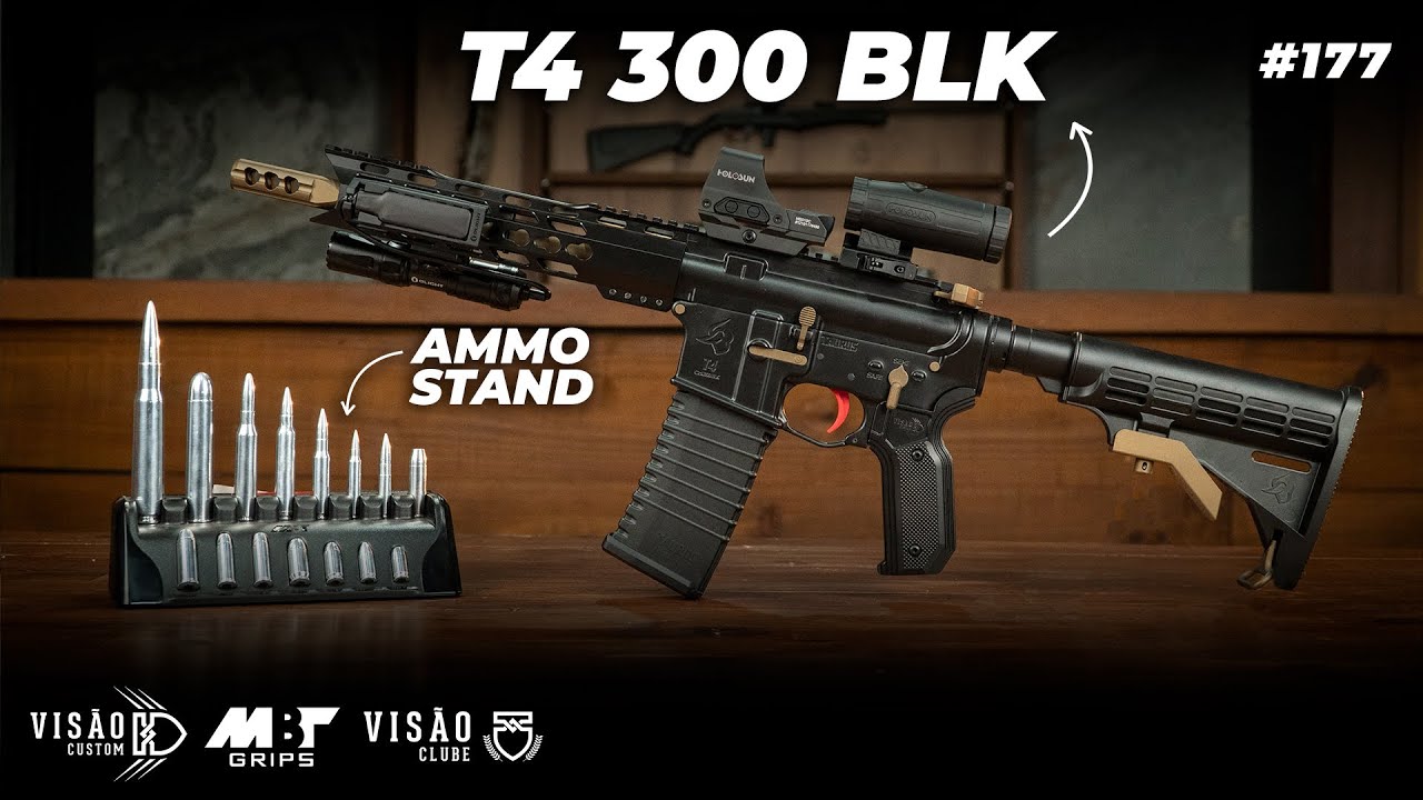 T4 300 BLK + AMMO STAND MBT GRIPS // REVIEW 177 #visaocustom #taurus # ...