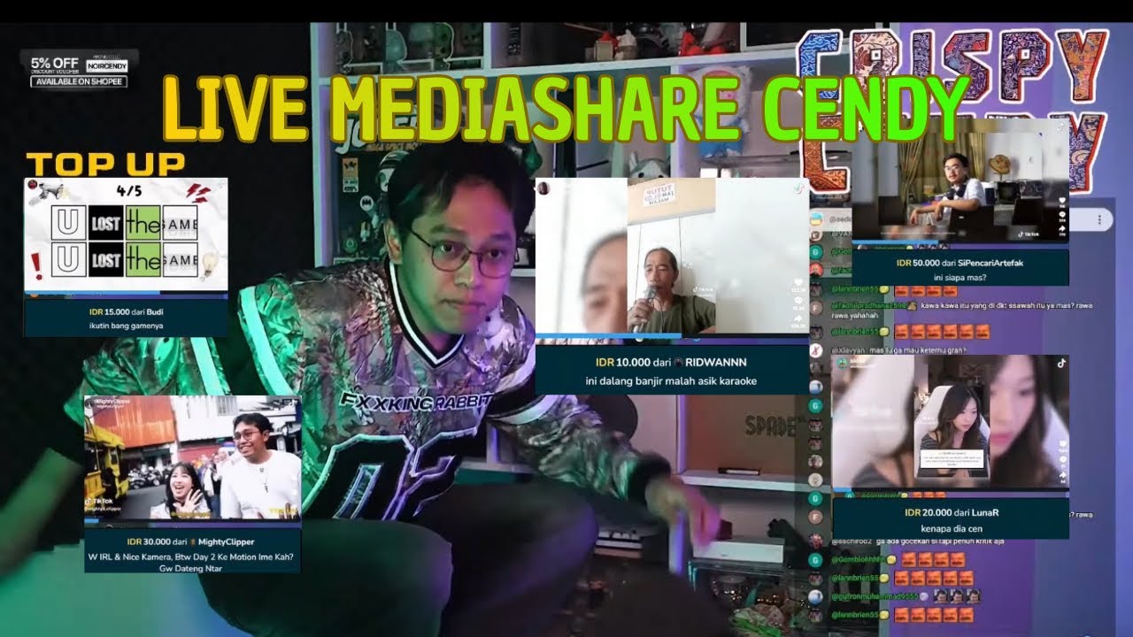 Live Mediashare Crispy Cendy - YouTube