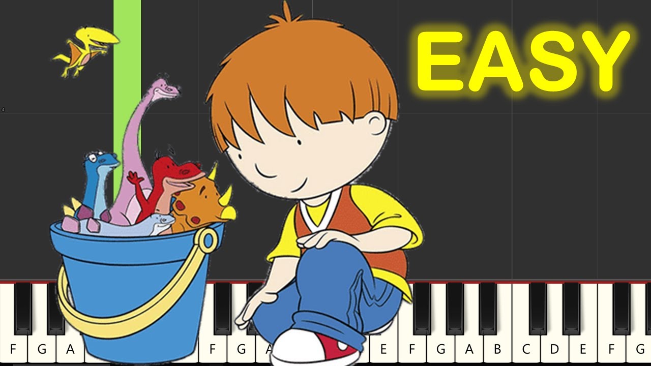 Harry and His Bucketful of Dinosaurs Theme Song Piano Tutorial - YouTube